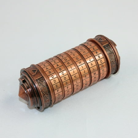 QUETO Da Vinci Code Mini Copper Lock Puzzle Boxes with Hidden ...