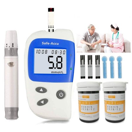 For Diabetes Blood Tester Sugar Health Care With 50 Strips Lancets ...
