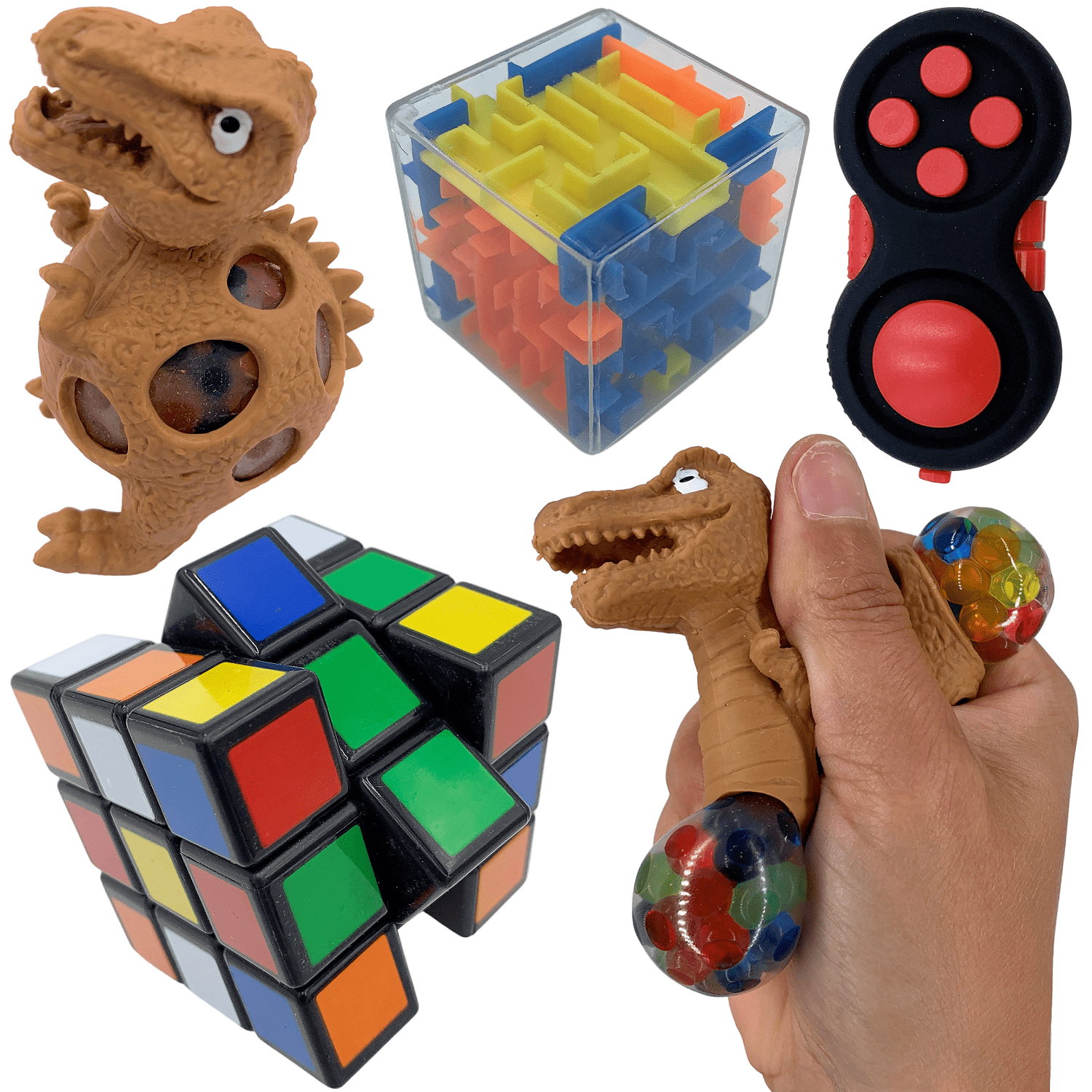 Anxiety Relief Fidget Toys For Kids Mini Stress Cubes Bulk Pack - 24 ...