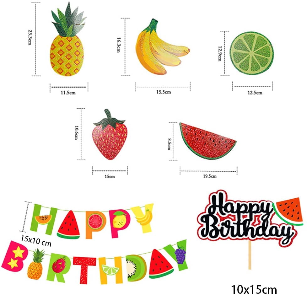 Party Supplies Party Décor Paper & Party Supplies Tutti frutti Two-bit ...