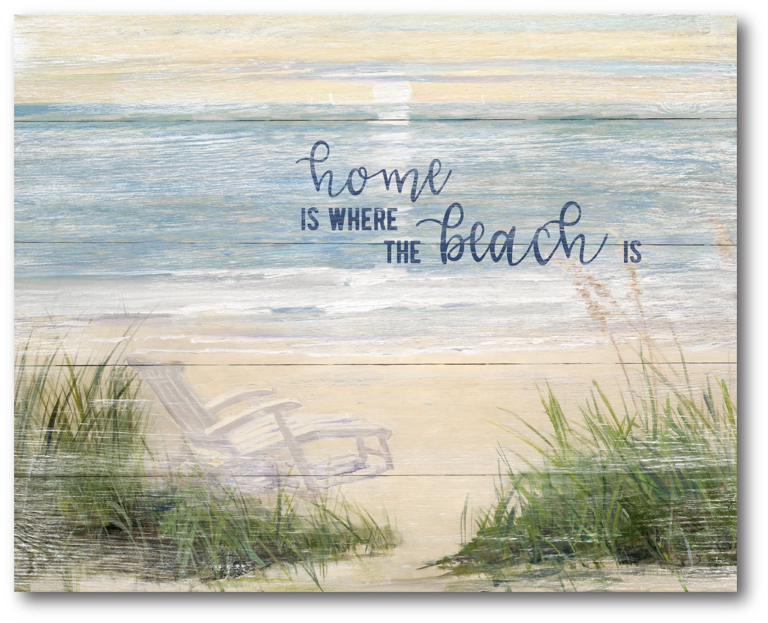 Courtside Market Life on the Beach Gallery-Wrapped Canvas Wall Art ...