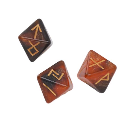 Rune Dice, 8 Sided Astrology Learning Divination Dice For Prediction ...