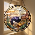 Colorful Desert Bird Window Hanging – Stained Glass Style Art - Walmart.com