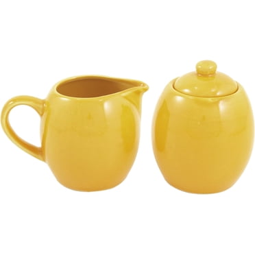 SWEEJAR Royal Ceramic Sugar and Creamer Set, 3 Piece Set with Milk ...