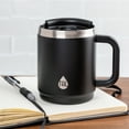 TAL Stainless Steel Boulder Coffee Mug 14oz Black Double Wall Insulated ...