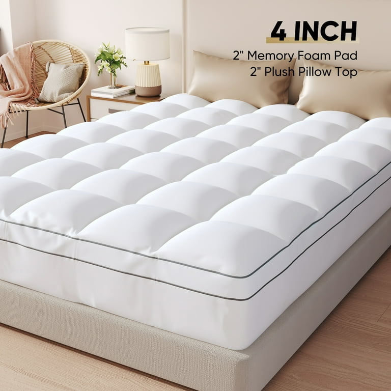 White Memory Foam Mattress With Ultra Soft Fillingin a Box Queen Size