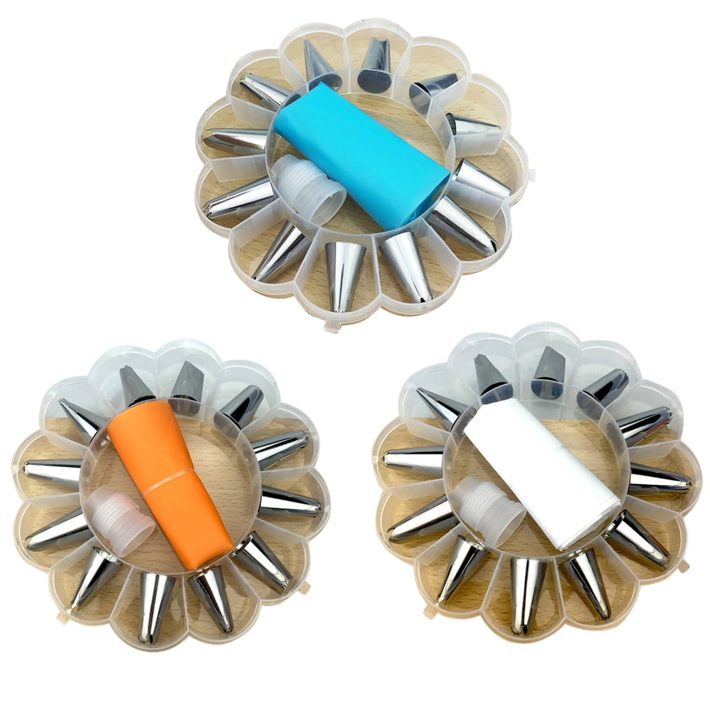 Icing Piping Cream Pastry Bag Cake Decorating Reusable Squeeze Pouch ...