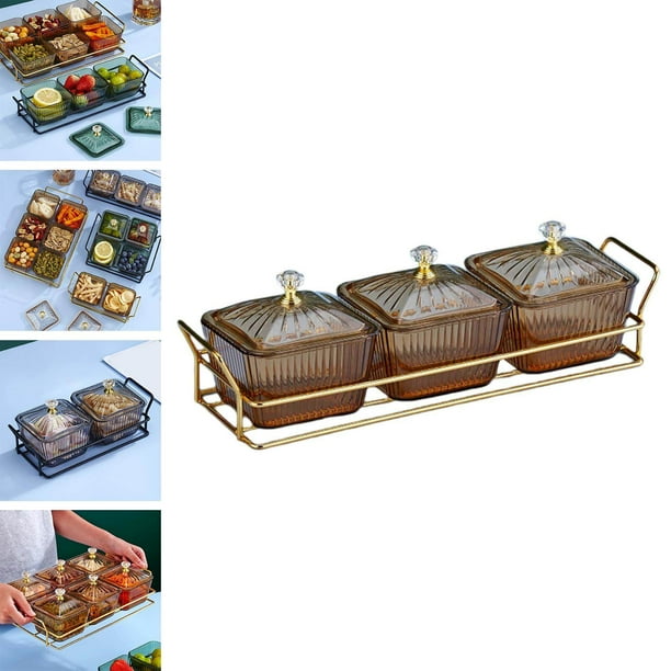 Nordic Caddy Serving Platter Dessert Dividing Plate Caddy Container ...