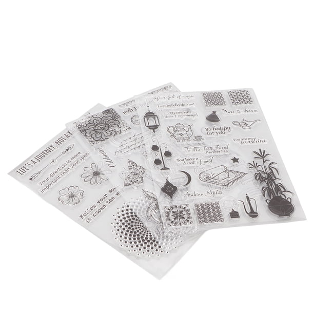 3 Pcs Clear Stamp DIY Transparent Stamp Hand Made Paper Crafts ...