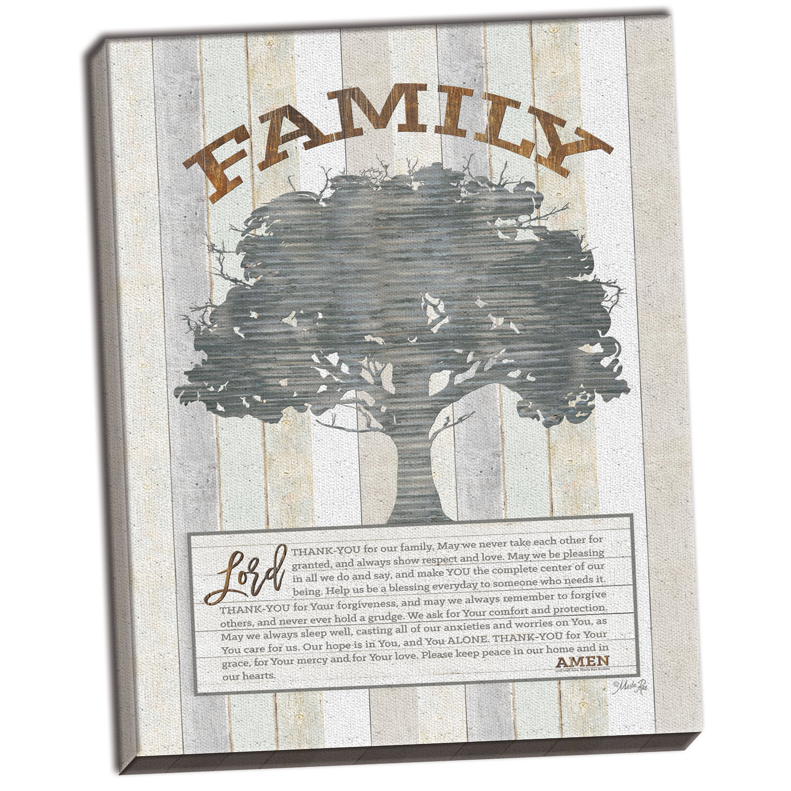 Gango Home Decor Contemporary Family Prayer Tree by Marla Rae (Ready to ...