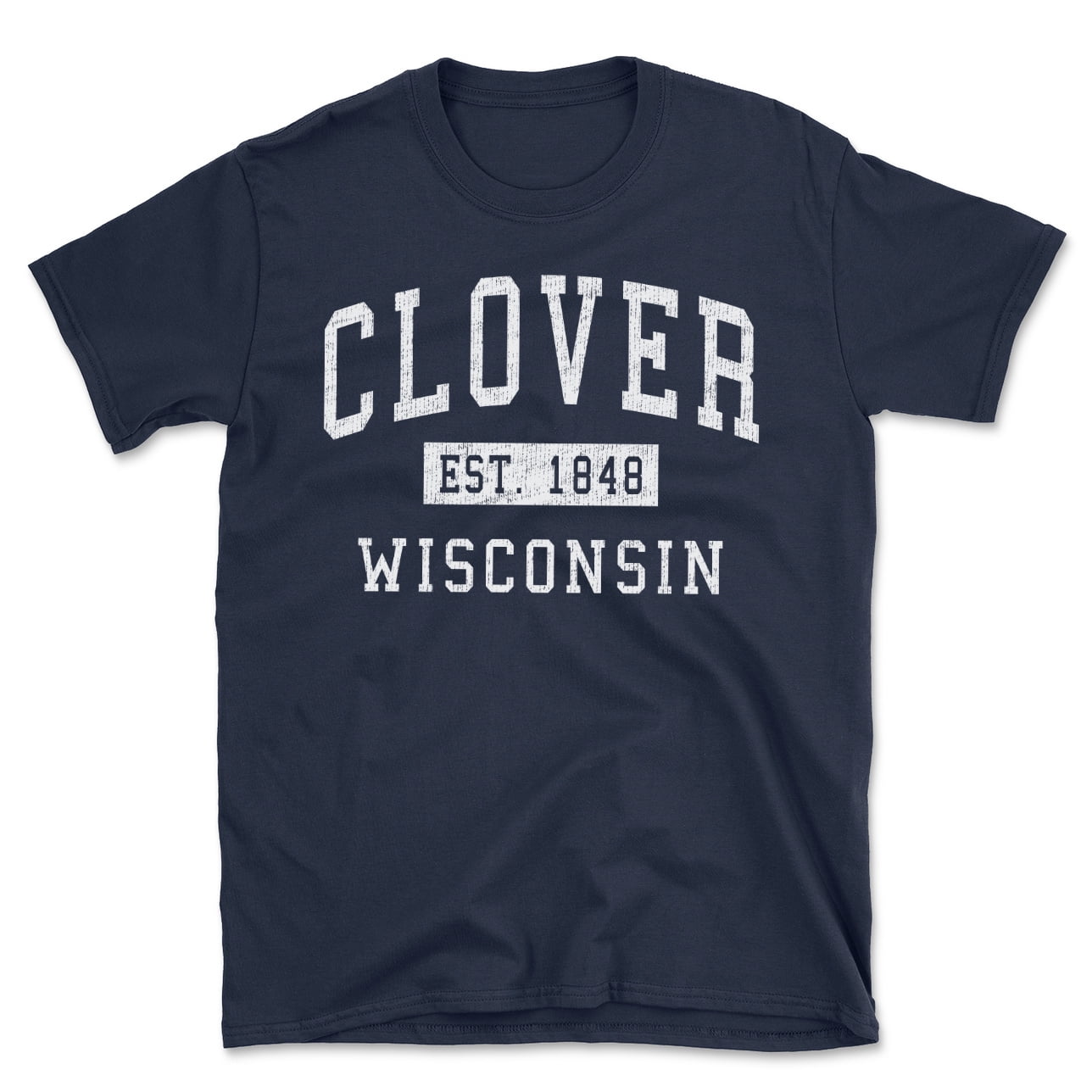 Clover Wisconsin Classic Established Men's Cotton T-Shirt - Walmart.com