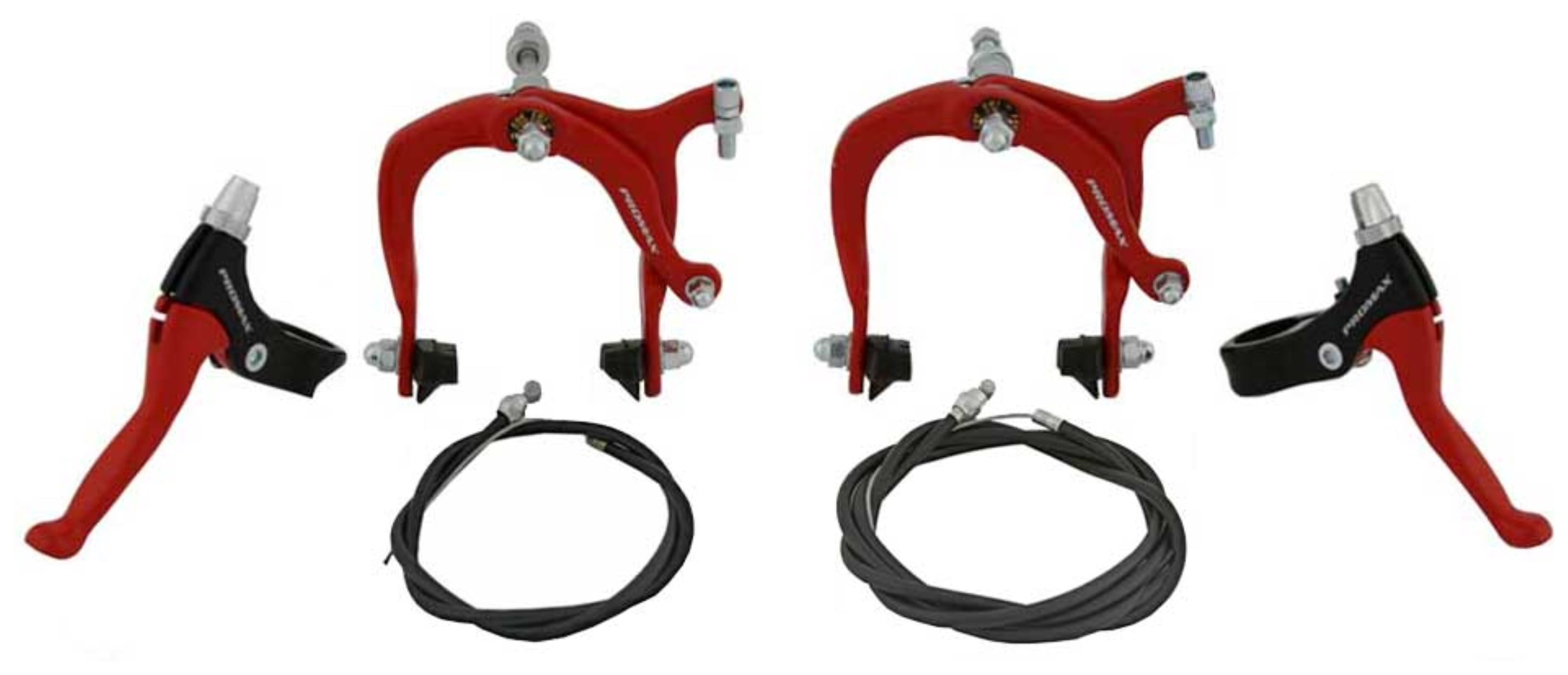 Red Promax Bike Brake Set. Front and Rear Bicycle Brake set Bike Brake ...