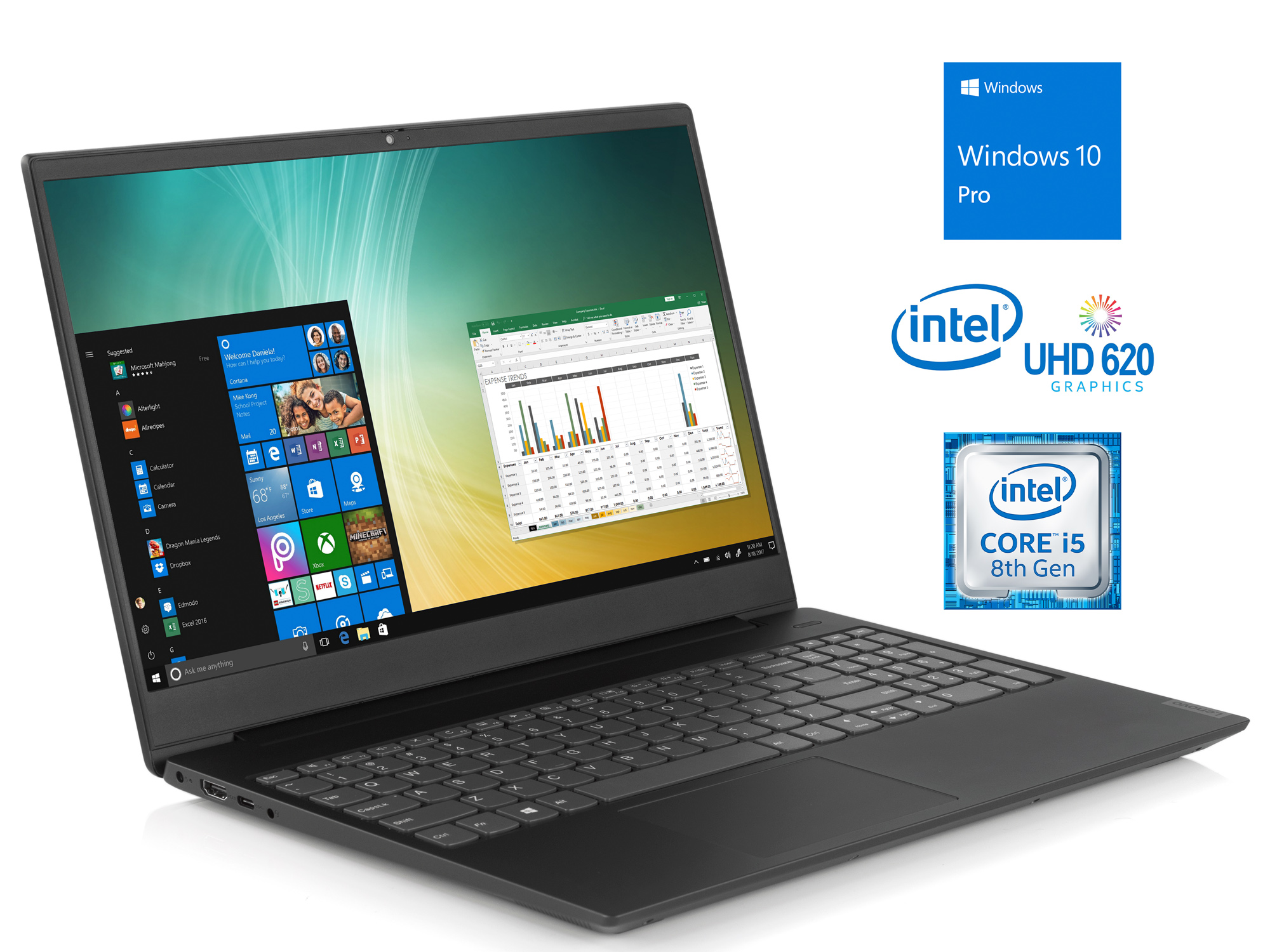 Lenovo IdeaPad S340 Notebook, 15.6" FHD Display, Intel Core i5-8265U ...