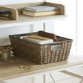 Better Homes & Gardens Poly Rattan Storage Basket with Cut-Out Handles ...