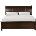 Queen Size Sleigh Bed Frame with Storage Drawers, No Box Spring Needed ...