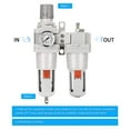 NANPU 1" NPT Compressed Air Filter Regulator Lubricator Combo (FRL ...