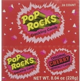 POP ROCKS Popping Candy, Cherry Flavor, 24 Count, Crackling Fizzing ...