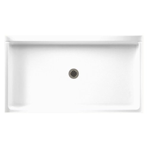 Swan Surfaces Single Threshold Shower Base with Fit-Flo Drain - Walmart.com