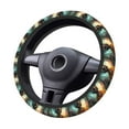 Cauagu Moonlit Hairless Cat Monk Print Car Steering Wheel Cover ...