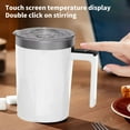 White 304 Stainless Steel Coffee Cup Digital Temperature Display ...