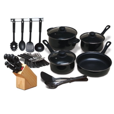 Gibson Home Kitchen In A Box 83-Piece Combo Set, Red - Walmart.com