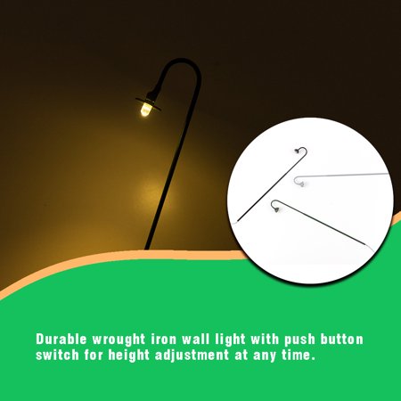 1:50 Scale Bend Head Street Lamps 3V/12V Model Making Layout LED Soft ...