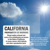 (2 Pack) California Proposition 65 Warning Decal - Diesel Exhaust OSHA ...