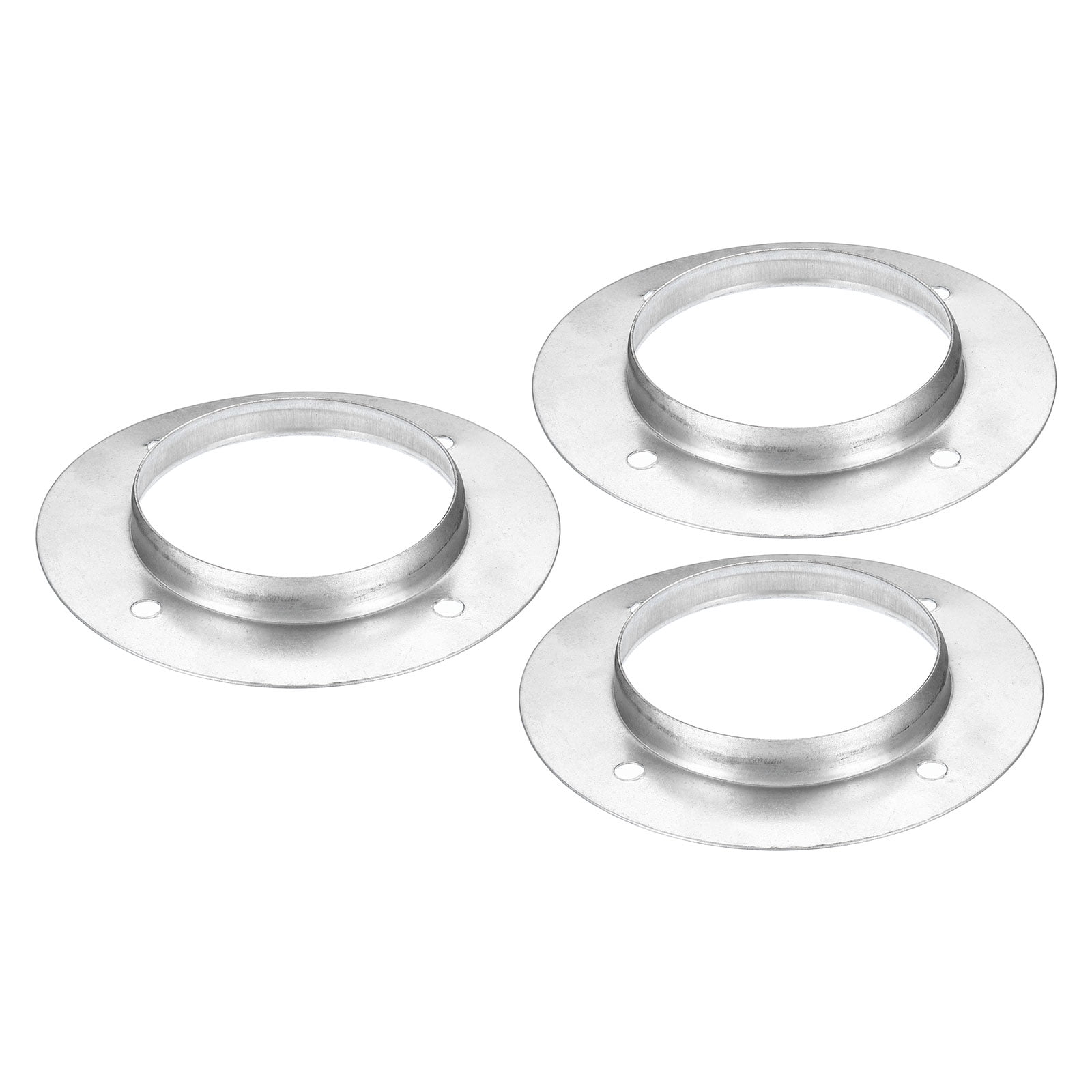 Uxcell 4" Metal Duct Connector Flange Straight Pipe Exhaust Flange Duct ...