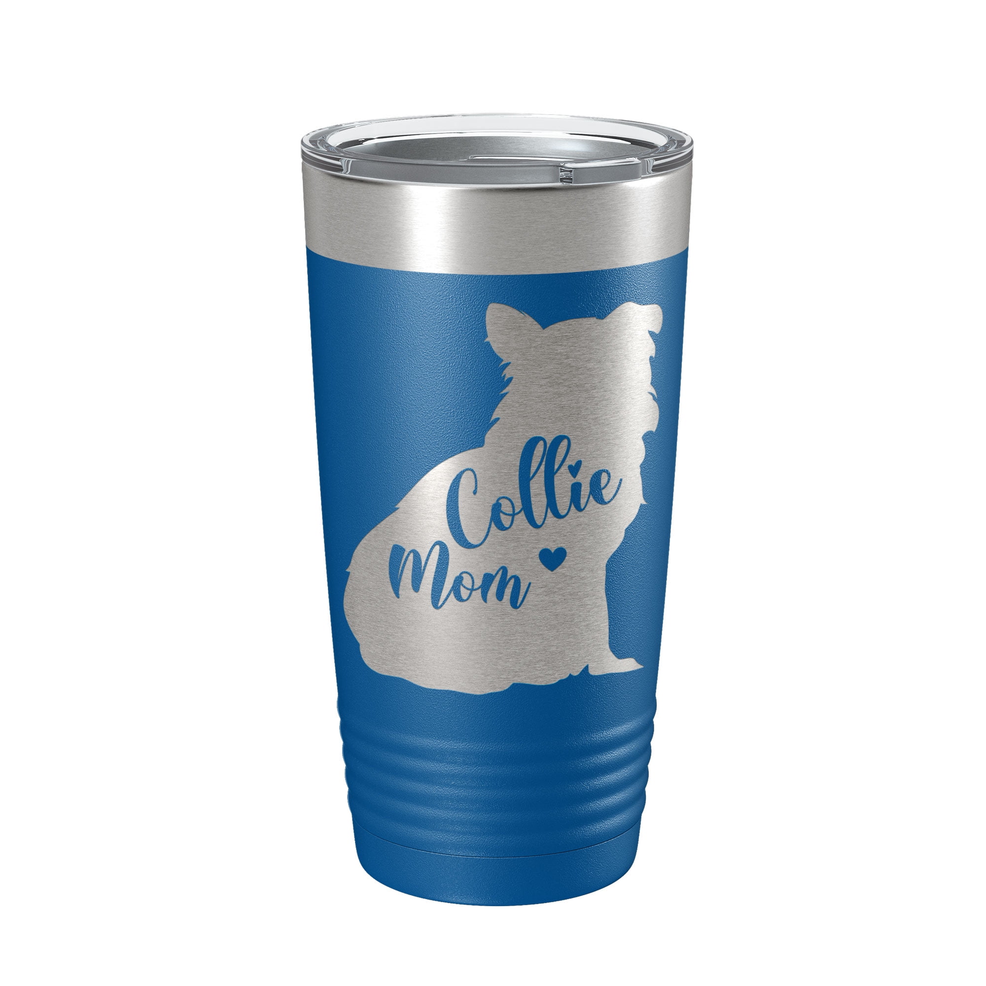 Collie Mom Tumbler Dog Travel Mug Gift Insulated Laser Engraved Coffee ...
