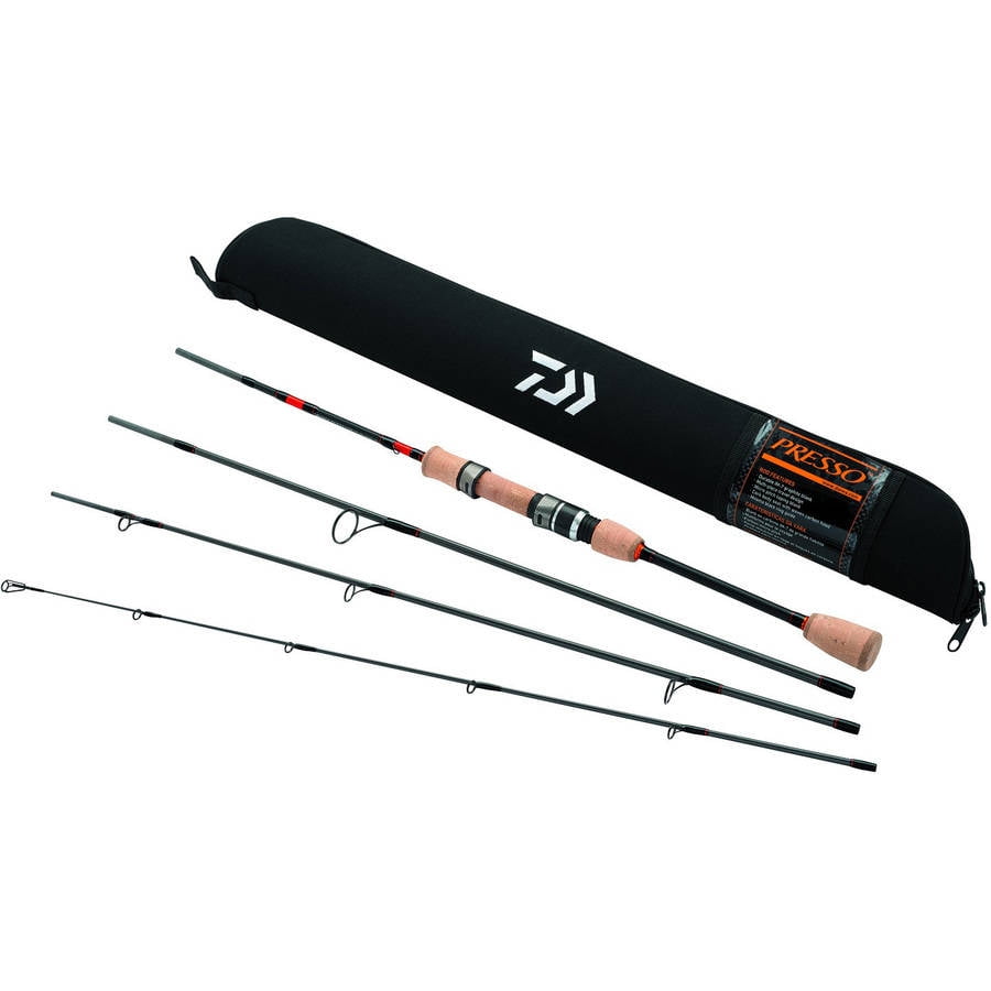 Daiwa Presso Ultralight Pack Spinning Rod 4-Piece 6ft6in - Walmart.com