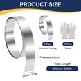Uxcell Aluminum Flashing Roll, 0.8" x 6.56ft Roof Flashing Metal Strip ...