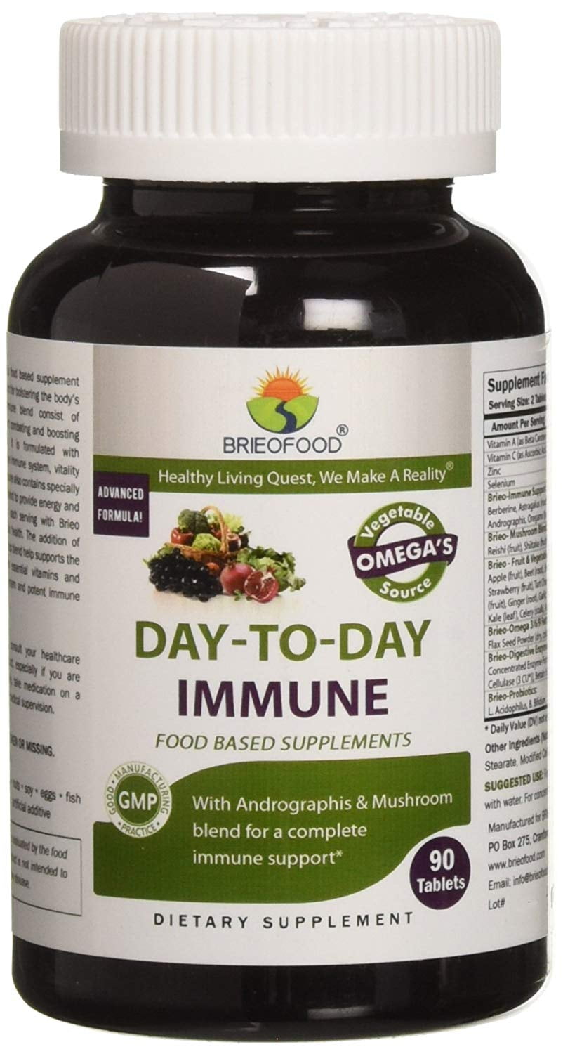 Brieofood Immune 90 Tablets, Food Based Daily Immune System Booster ...