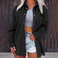 Aellinatey Oversized Shacket Jacket for Women Button Down Shirt Cable ...