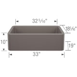 Blanco IKON 33" Apron Single Bowl SILGRANIT Sink White - Walmart.com