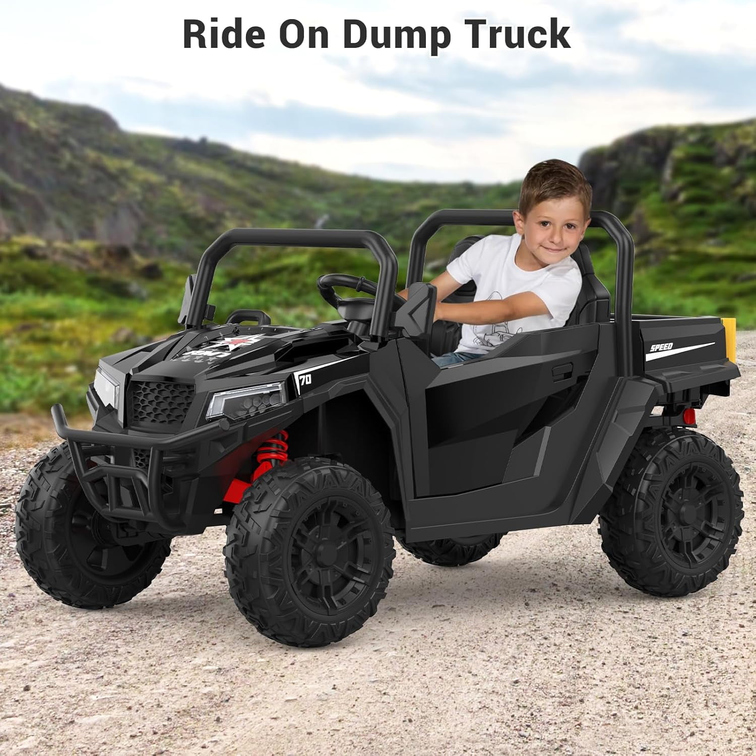Click here for Royalbelle 24v Electric Ride On Dump Truck 2-Seate... prices