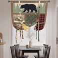 Boho Bear Deer Tie Up Curtains for Window, Thermal Insulated Balloon ...