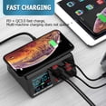 100W 8 Port Multiple USB Charging Station with 4 Quick Charge 3.0, 4 ...