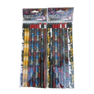 Transformers Authentic Licensed 24 Wood Pencils Pack - Walmart.com