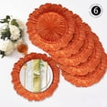 MAONAME Orange Charger Plates, Reef Plates Charger for Dinner Plate,13 ...