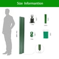 26 Pcs 60 Inch Garden Support Stakes Plastic Coated Deformable Climbing ...