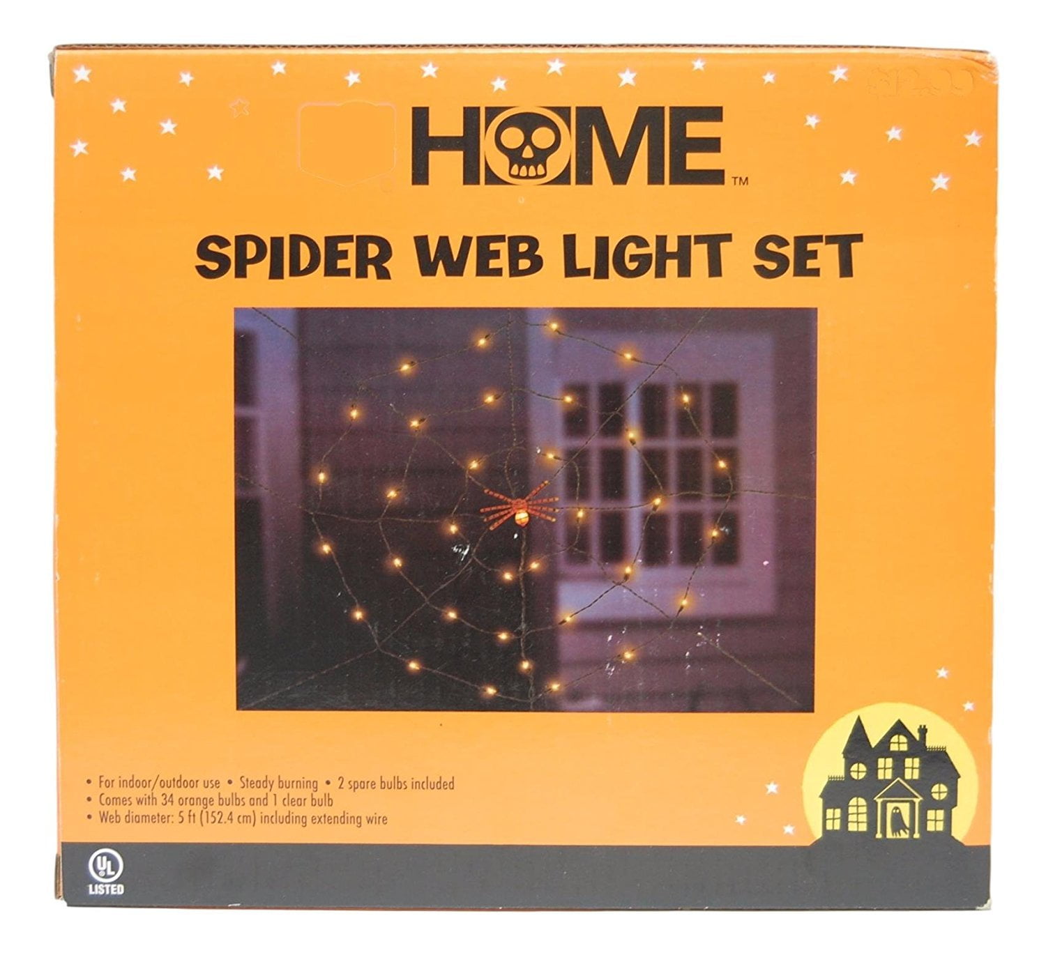 Halloween Spider Web Light Set - Walmart.com - Walmart.com