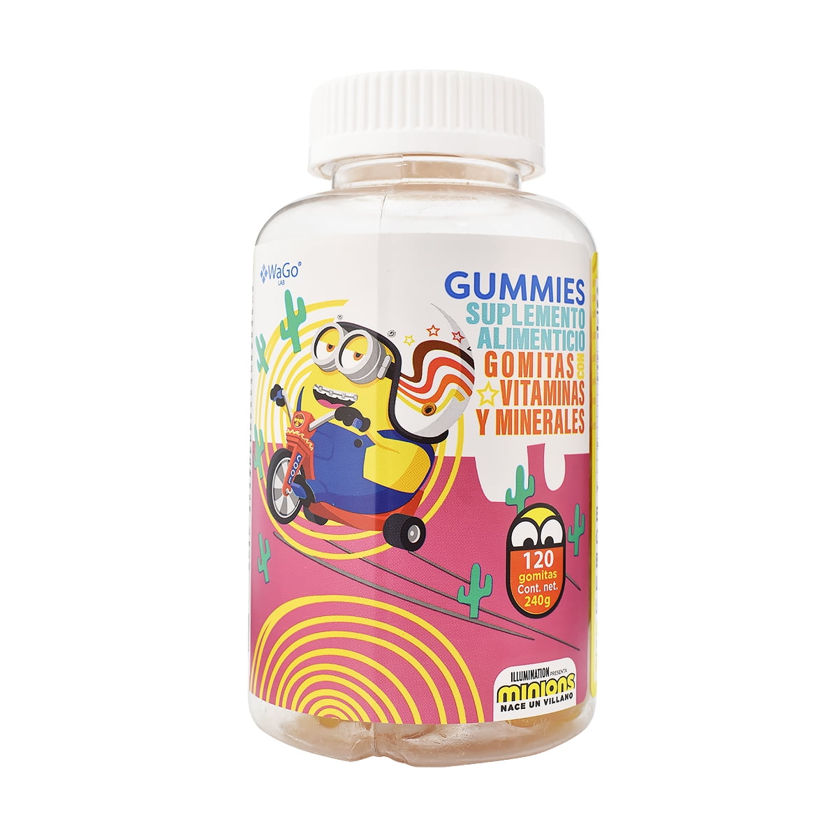 Gummies Minions WAGO LAB 120 Pzas Cont 240g Gomitas con vitaminas y ...