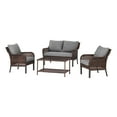 Mainstays Tuscany Ridge 4-Piece Wicker & Steel Outdoor Conversation Set ...
