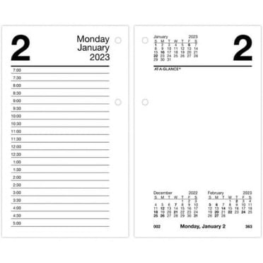 AT-A-GLANCE Flip A Week Desk Calendar Refills - Walmart.com