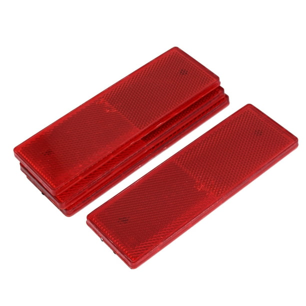 Unique Bargains Vehicle Truck Car Plastic Stick-On Reflective Rectangle ...
