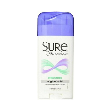 Sure Sure Anti-Perspirant Deodorant Invisible Solid Unscented ...