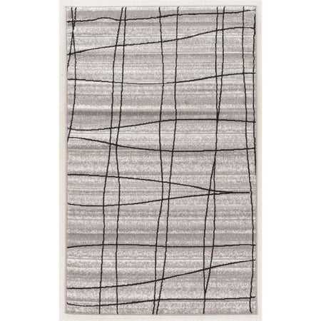 Capri Mod Grey Plaid Rug, Multiple Sizes - Walmart.com - Walmart.com