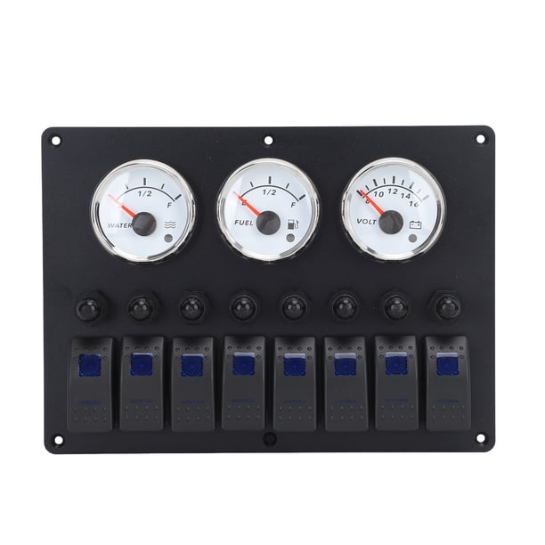 3 Gauge Set Instrument Panel, 12 To 24V Digital Gauge Cluster Set ...