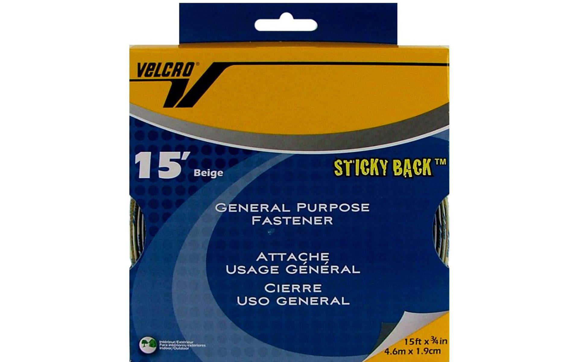 Velcro Sticky Back Tape 3/4"x15ft Box Beige | Walmart Canada