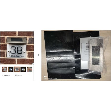 ViiTech Solar House Number Stainless Steel Eco-Friendly Durable Ip44 ...